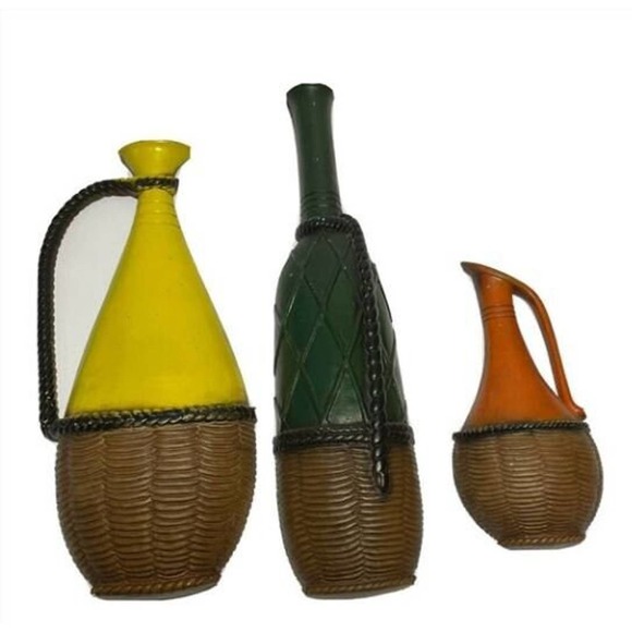 sexton | Art | Mid Century Wine Jug Wall Art By Sexton Set Of 3 | Poshmark